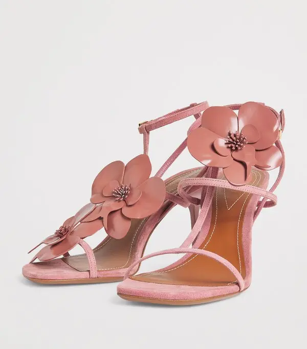 Zimmermann Leather Orchid Heeled Sandals
