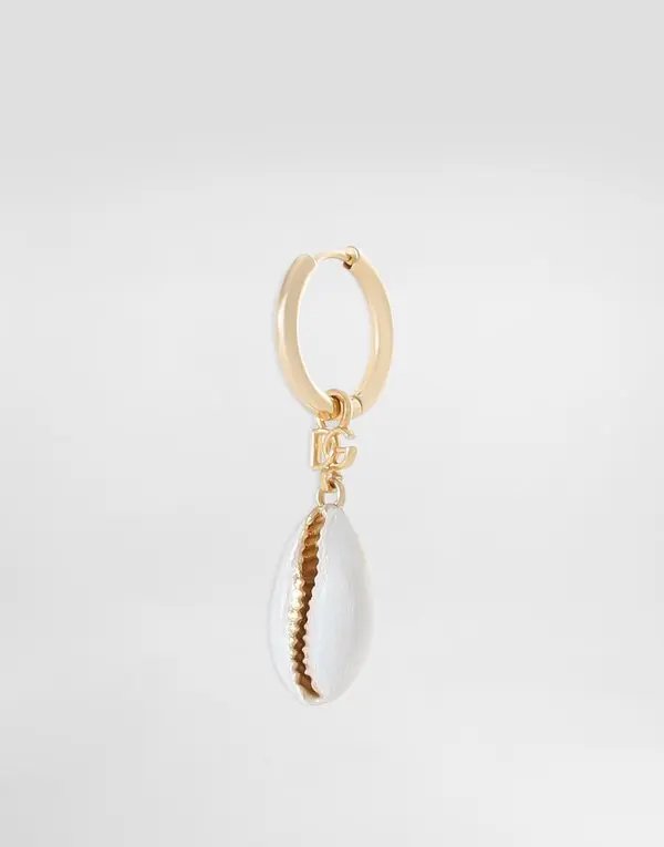 Dolce & Gabbana Single Creole Earring With Shell