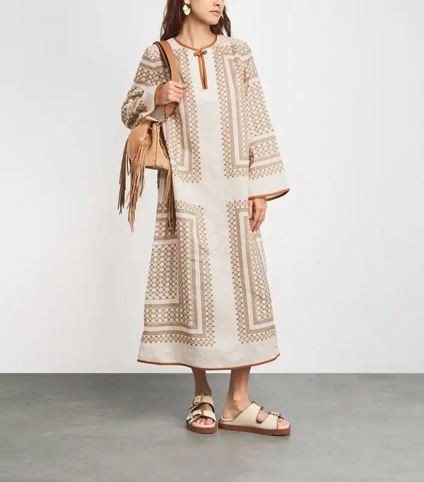 Zimmermann Linen Tunic Midi Dress