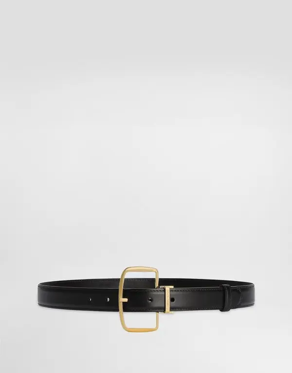 Dolce & Gabbana Smooth Calfskin Belt - Black
