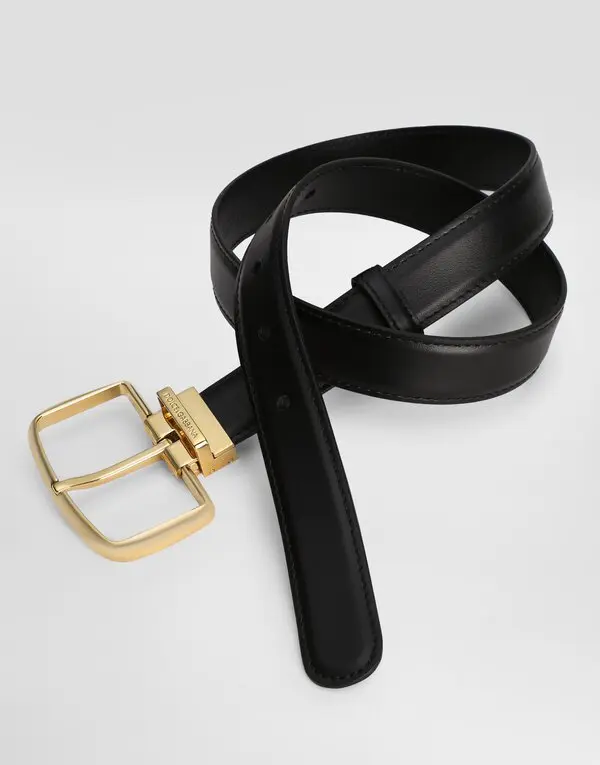 Dolce & Gabbana Smooth Calfskin Belt