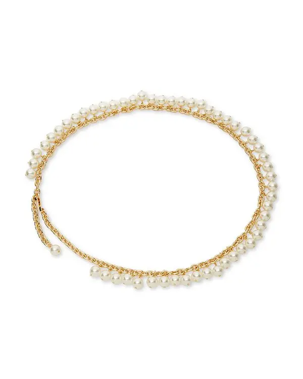 Lele Sadoughi Bauble Belt - Pearl