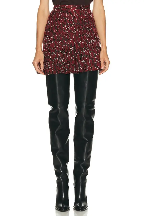 Saint Laurent Mini Skirt - Red