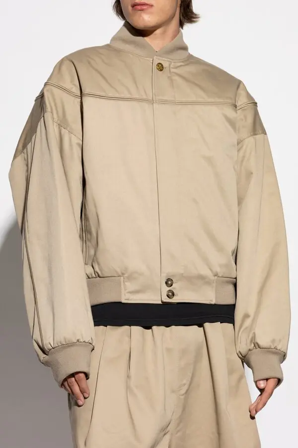 WILLY CHAVARRIA Gas Station" Bomber Jacket - Beige