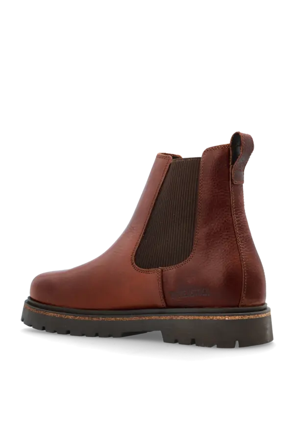 BIRKENSTOCK Leather Highwood Slip On Mid Chelsea Boots - Brown