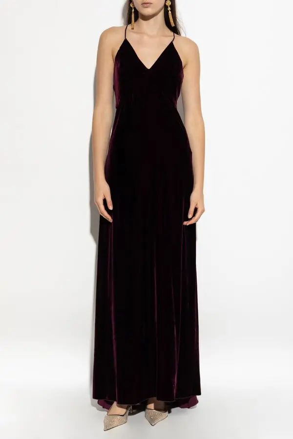 FORTE_FORTE Velvet Maxi Slip Dress