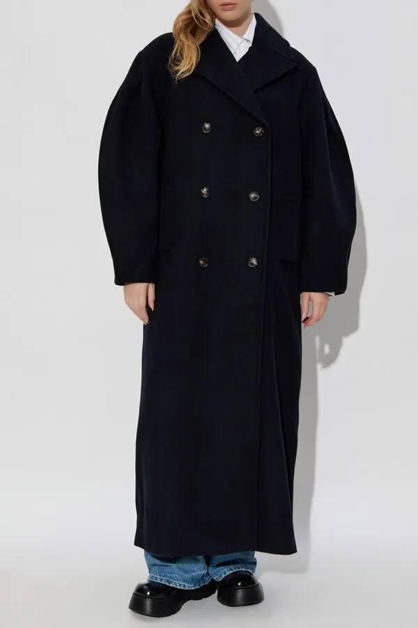 GANNI Long Wool Coat