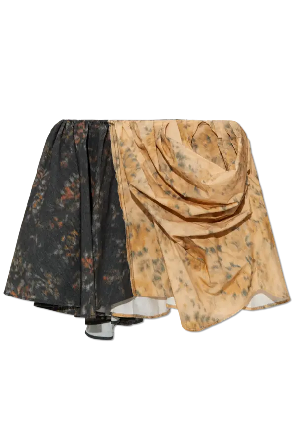 GANNI Draped A-line Skirt
