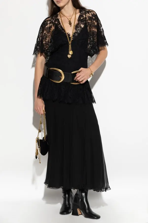 Chloé Silk Skirt - Black