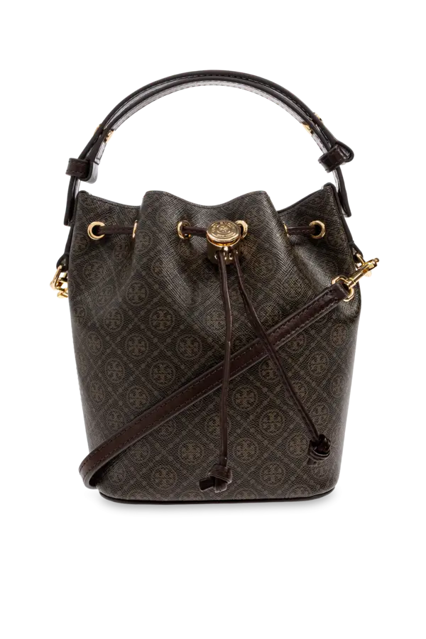 Tory Burch Patterned Bucket Bag - Brown