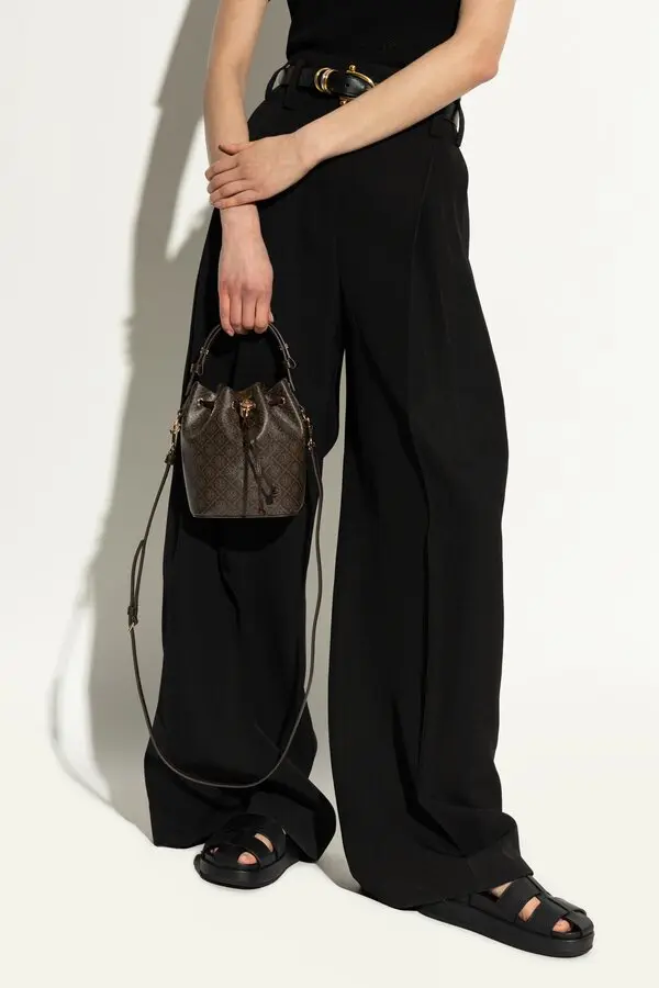 Tory Burch Patterned Bucket Bag - Brown