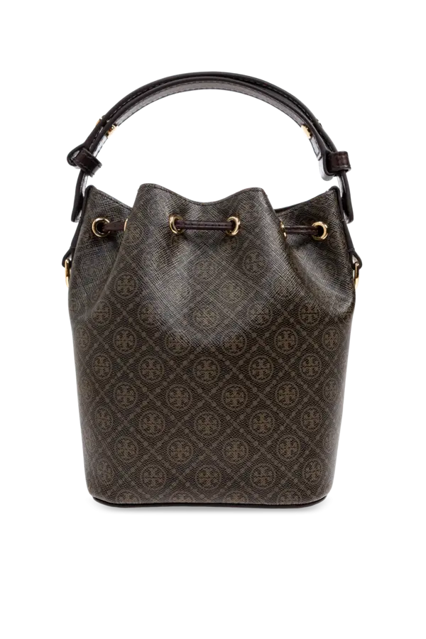 Tory Burch Patterned Bucket Bag - Brown