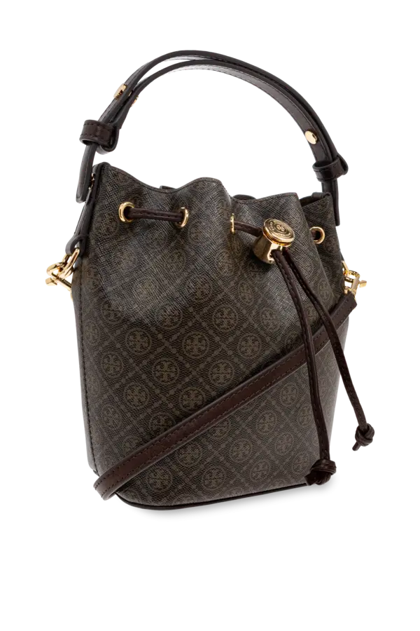 Tory Burch Patterned Bucket Bag - Brown