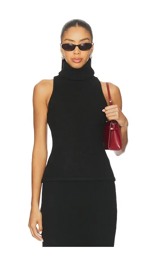 ALL THE WAYS Elsie Knit Top - Black
