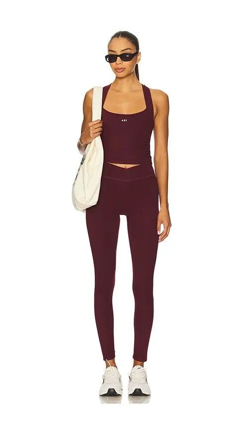 437 The Sculpt Tank Top - Black Cherry