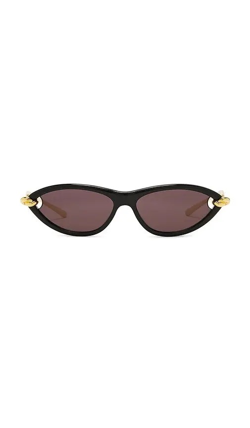 Bottega Veneta Knot Sunglasses - Black  Gold  & Grey