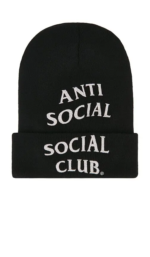 ANTI SOCIAL SOCIAL CLUB Embroidered Beanie - Black