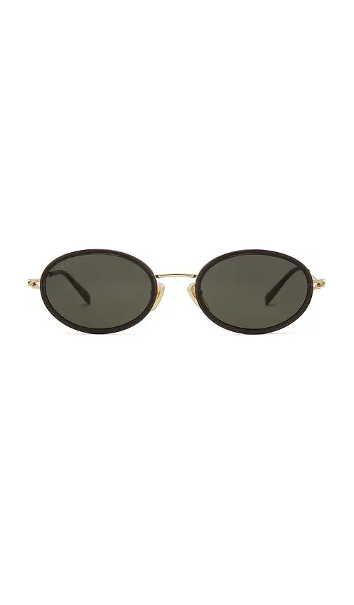 Gucci Round Frame Sunglasses - Grey & Grey