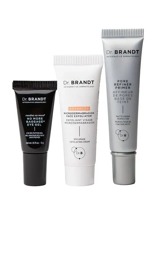 DR. BRANDT SKINCARE 3-step Buff, Smooth, And Prime Set - N,a