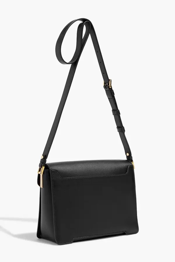 Marni Trunkaroo Leather Shoulder Bag - Black