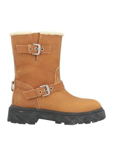 Philippe Model Leather Biker Ankle Boots - Camel
