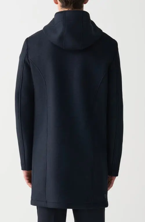 COLMAR Spacer Knit Hooded Coat - Navy Blue
