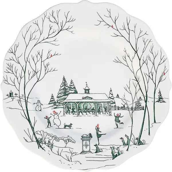 JULISKA Country Estate Winter Frolic Dessert/salad Plate - Evergreen