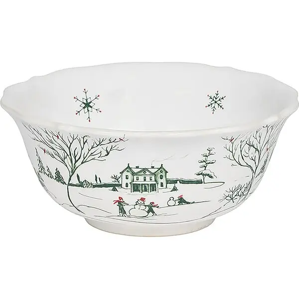 JULISKA Country Estate Winter Frolic Ice Cream Bowl - Evergreen