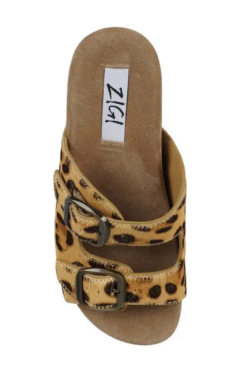 ZIGI Calf Hair Platform Wedge Sandal
