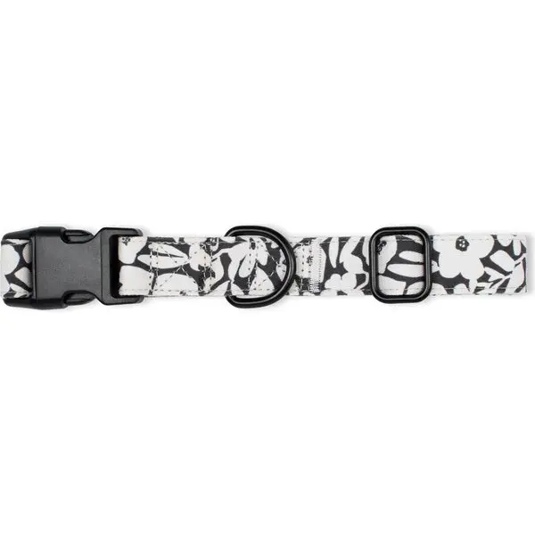 FRINGE STUDIO Floral Dog Collar - Charcoal