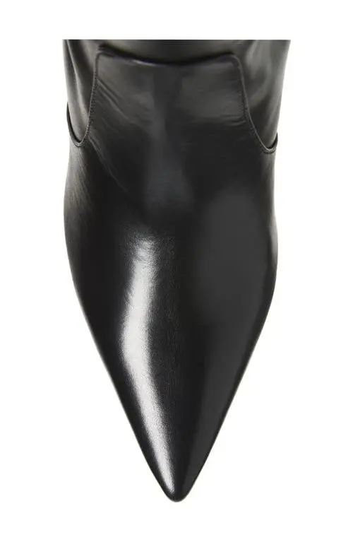 STUART WEITZMAN Pointy Toe Knee High Boots - Black/black
