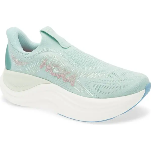HOKA Skyward Laceless Recovery Sneakers - Jadeite/sea Glass