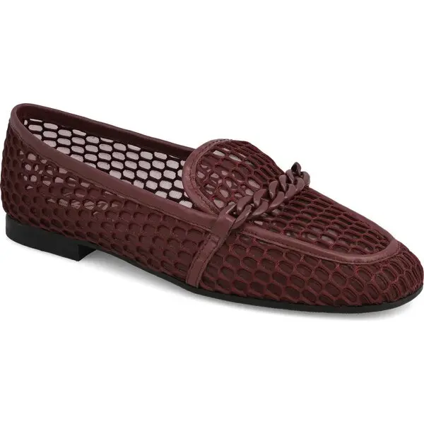 Mia Bailee Mesh Loafer - Burgundy