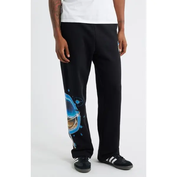 MARKET Smiley® Chrome Logo Cotton Fleece Sweatpants