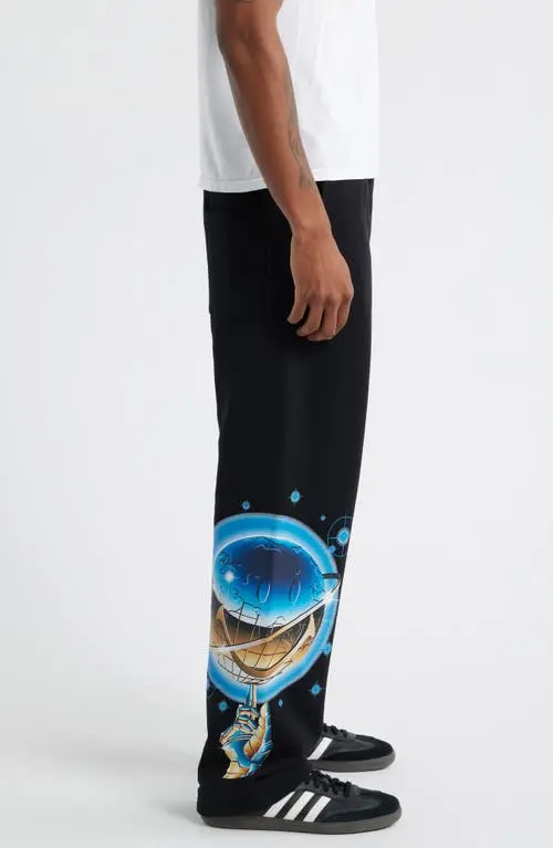 MARKET Smiley® Chrome Logo Cotton Fleece Sweatpants