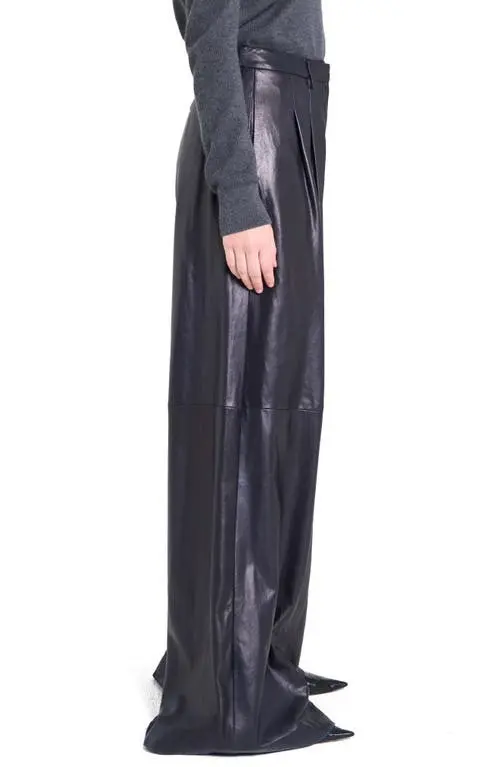 TWP Avery Wide Leg Leather Pants