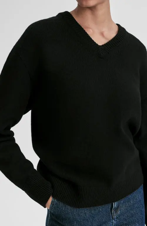 A.L.C. Calven V-neck Cashmere Sweater - Black
