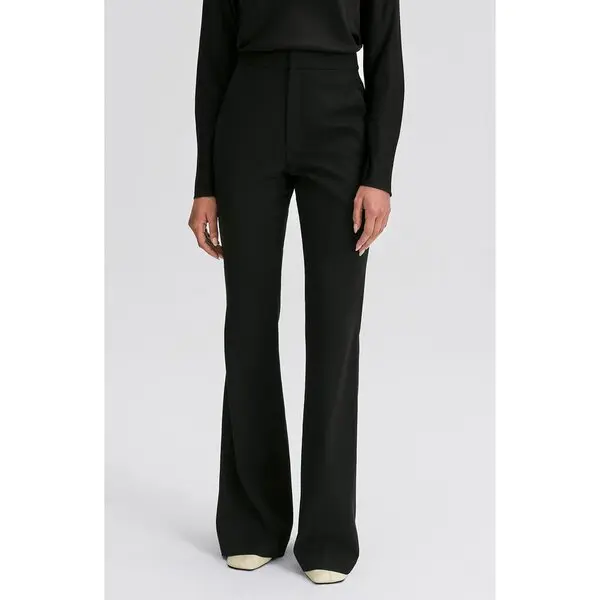 A.L.C. Sophie Ii Flare Wool-blend Pants - Black