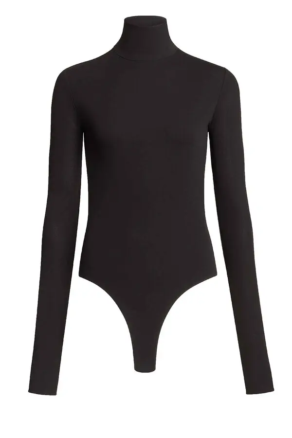 Alaïa Heart Bodysuit Top - Noir Alaia