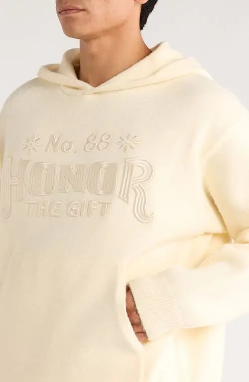 HONOR THE GIFT Art Knit Hoodie - Bone