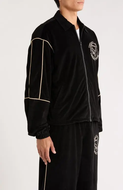 HONOR THE GIFT Piped Velour Track Jacket