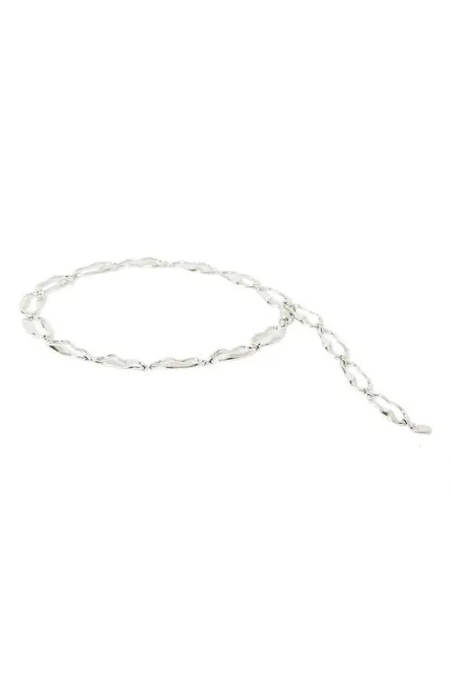 B-low The Belt Alessa Sculpted Chain Belt - Silver