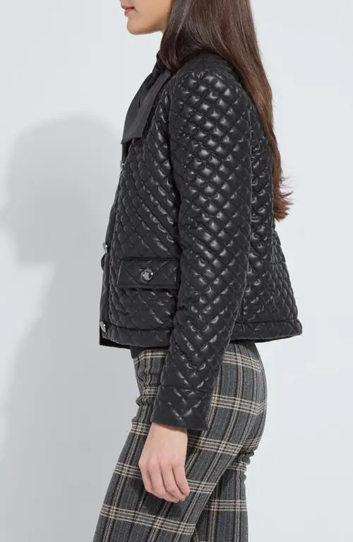 Lyssé Aurelle Quilted Faux Leather Jacket