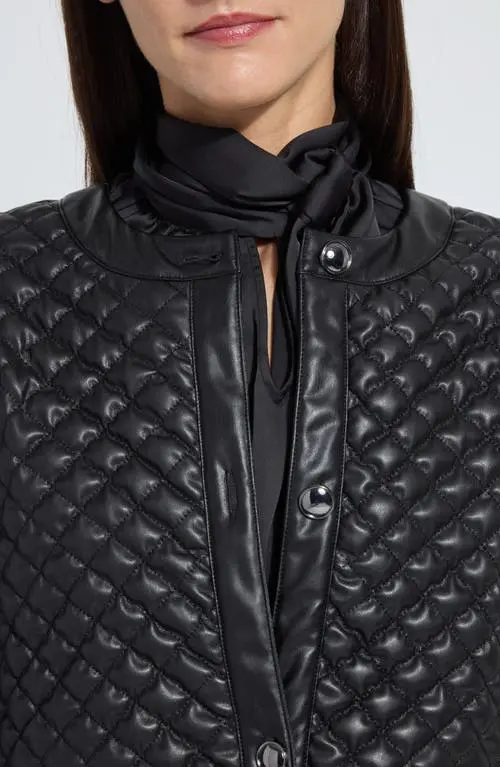 Lyssé Aurelle Quilted Faux Leather Jacket