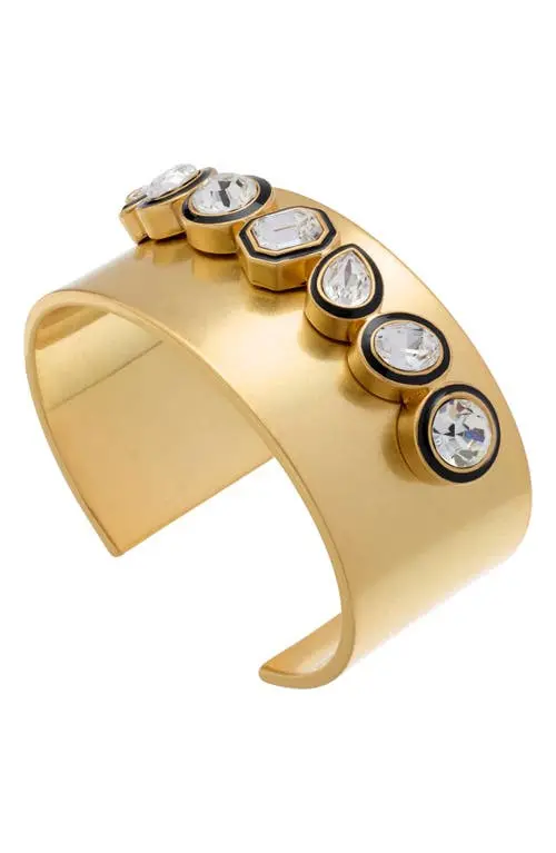 REISS Cressida Crystal & Enamel Cuff Bracelet