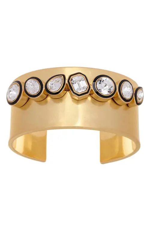 REISS Cressida Crystal & Enamel Cuff Bracelet