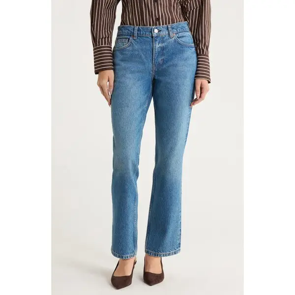 REFORMATION Greer Straight-leg Jeans - Pelican