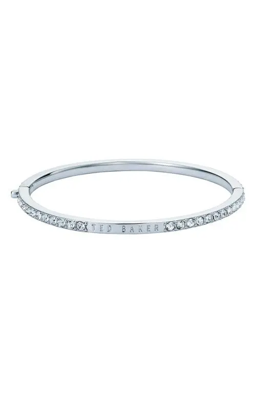 Ted Baker London Crystal Hinge Bracelet - Silver Tone/clear Crystal