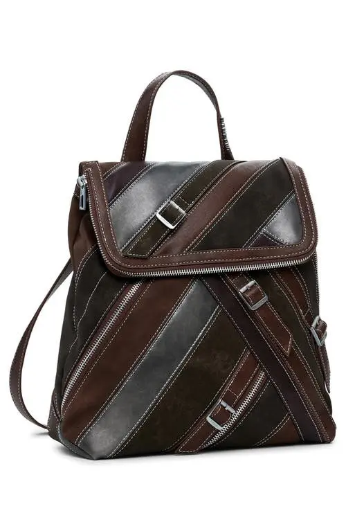 Desigual Small Faux-leather Backpack With Buckled Straps