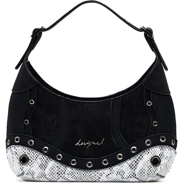 Desigual Two-tone Shoulder Bag - Black